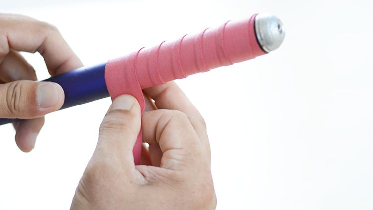 钓竿手把节缠绕带的使用方法