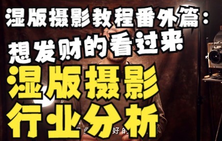 想发财的看过来!湿版摄影教程番外篇:湿版行业分析!