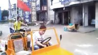 自制四轮电动车 钢管车 自制四轮小车 四轮电动车 永生1号