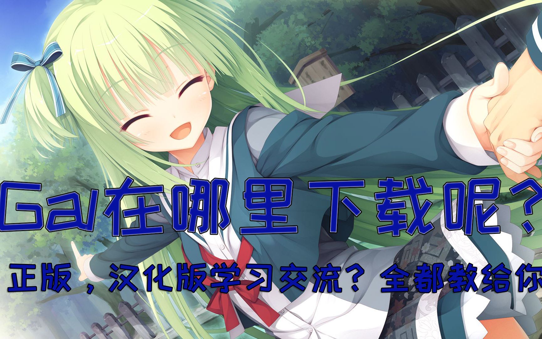 Galgame游戏下载?入正全流程