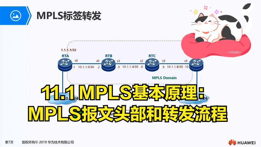 11.1 MPLS基本原理:MPLS报文头部和转发流程