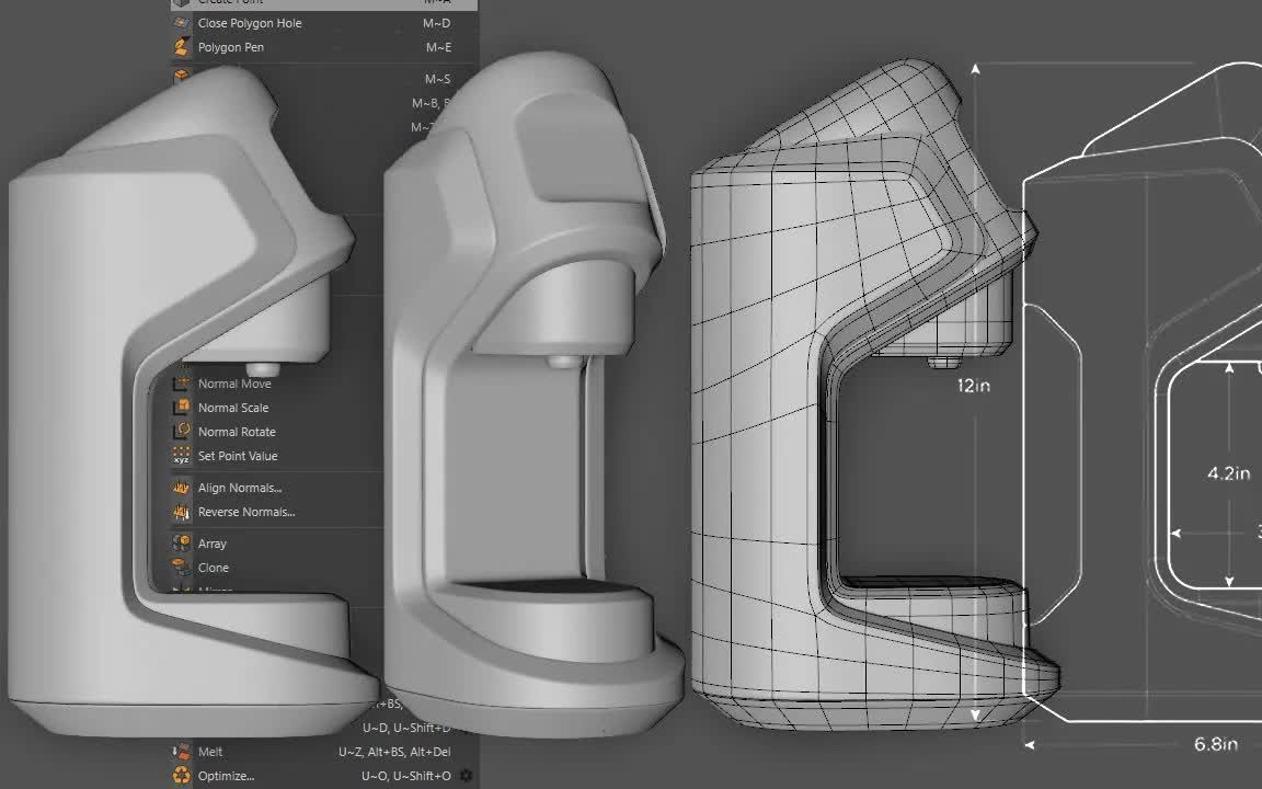 C4D/产品建模/咖啡机