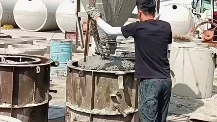 预制井筒模具 混凝土井室模具内径尺寸壁厚 #井筒钢模具 #井室预制模具