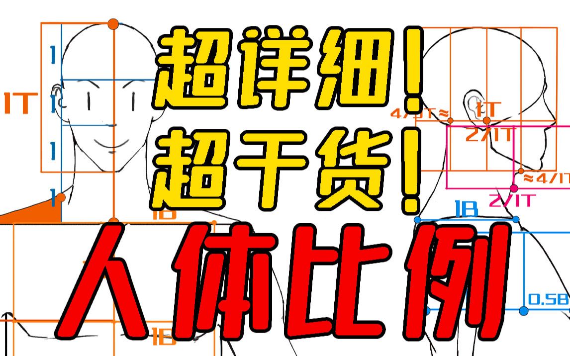 【绘画干货】♂比例简化教学,越是有用的知识越是枯燥