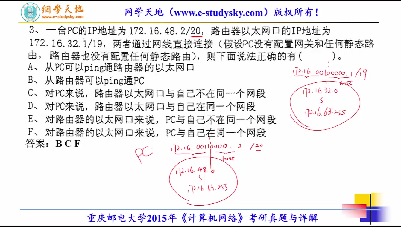 重邮重庆邮电大学803计算机网络考研真题答案与详解计算机考研软件...