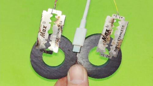 网上很火的视频,用刮胡刀片和磁铁做出的WiFi放大器,你看能用吗