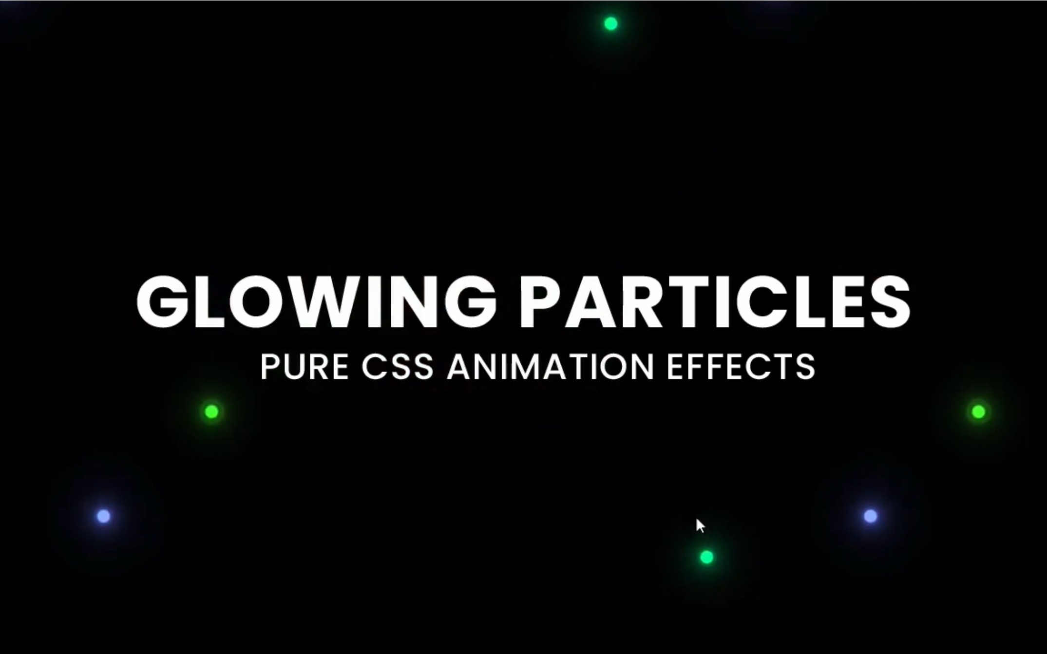 CSS 粒子背景动画效果