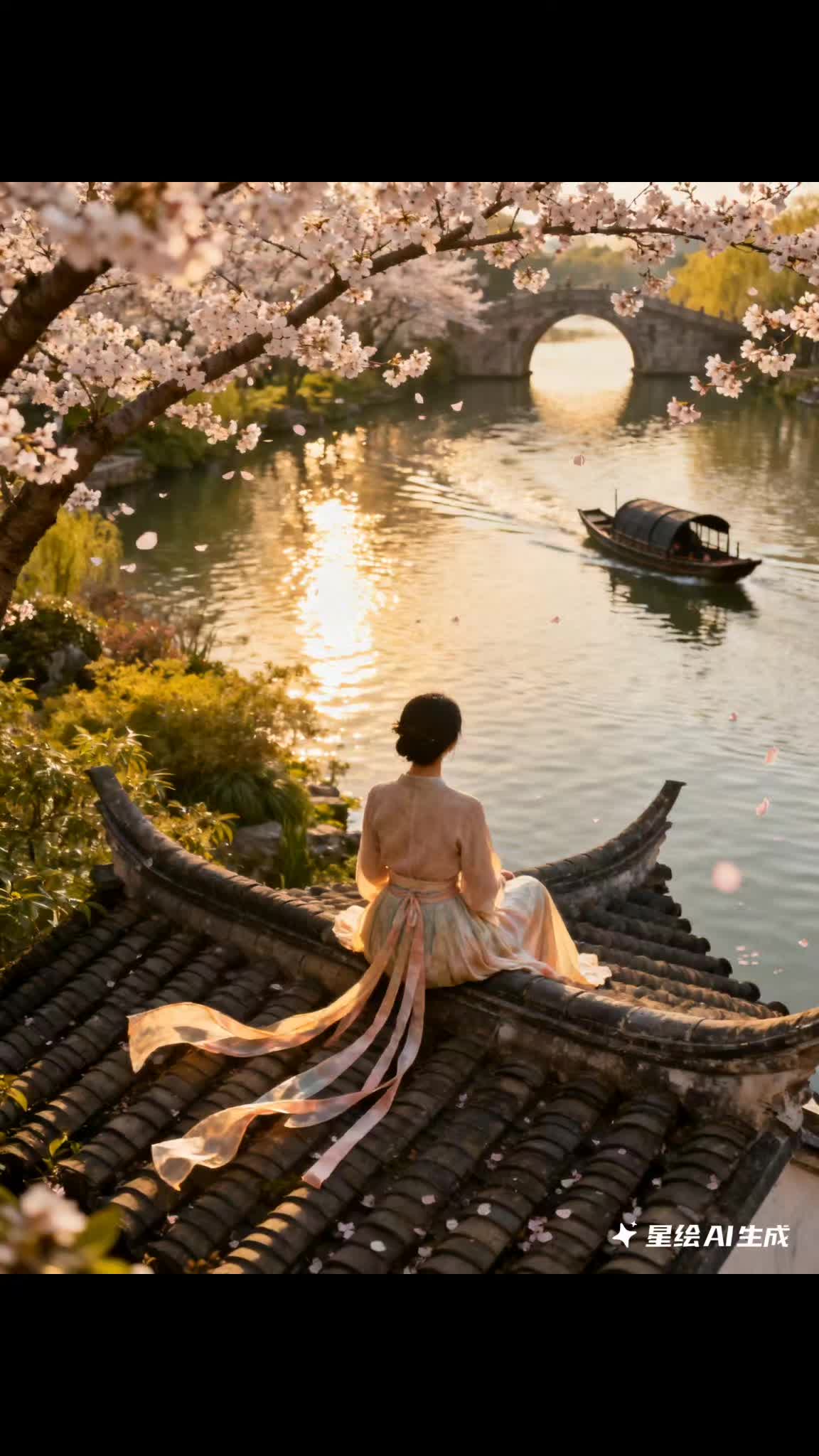 #星绘ai 汉服ai指令房顶,汉服场景ai屋顶 汉服场景房顶豆包指 令 汉服ai...