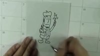 卡通人物画家简笔画教程
