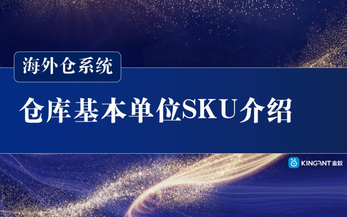 海外仓系统:基本库存单位SKU介绍~金蚁