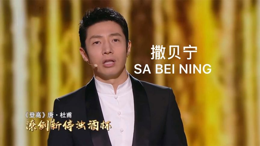 撒贝宁经典语录:现场演讲运用古诗词笑谈人生