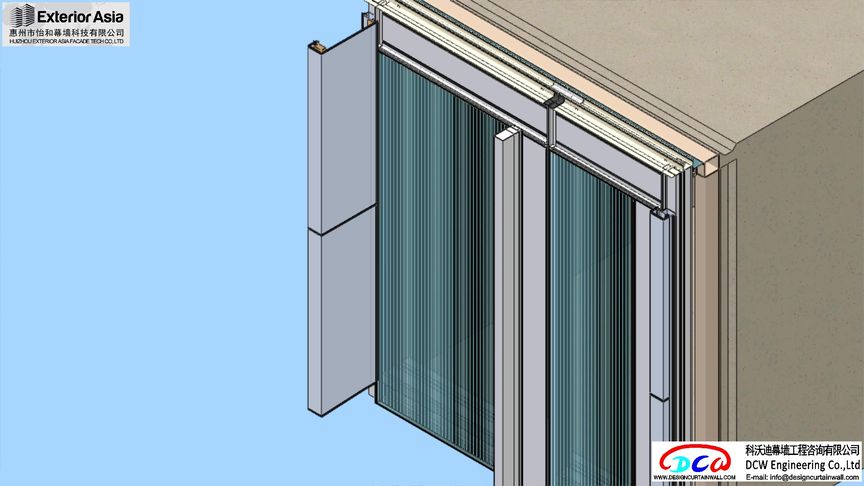 模块化单元式幕墙安装#施工动画 #三维建模 #3d建模