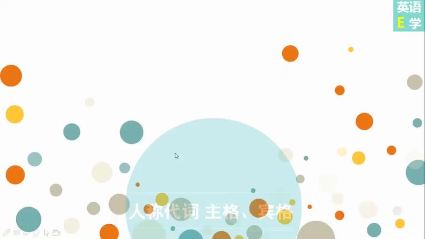 人称代词:主格&宾格