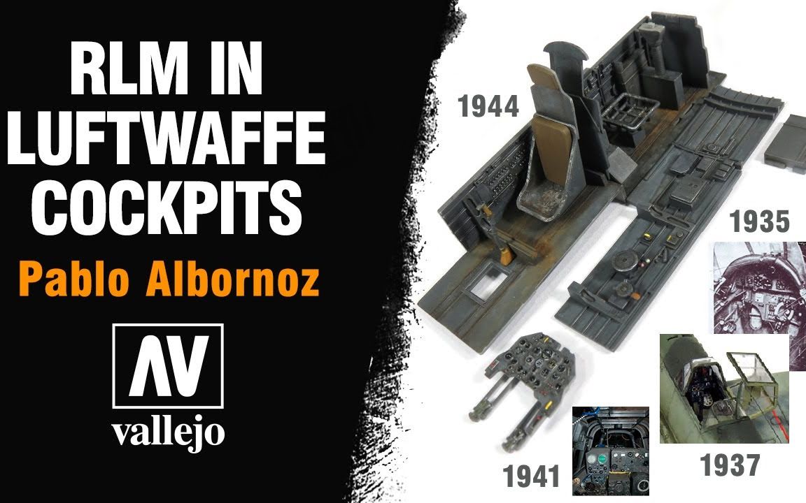 【vallejocolors】二战德军战斗机座舱制作指南