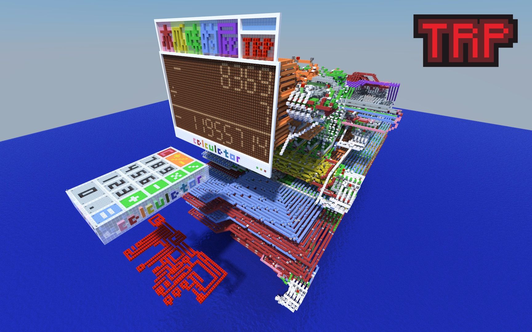 【minecraft】【TRP】纯BCD正负数浮点四则计算器