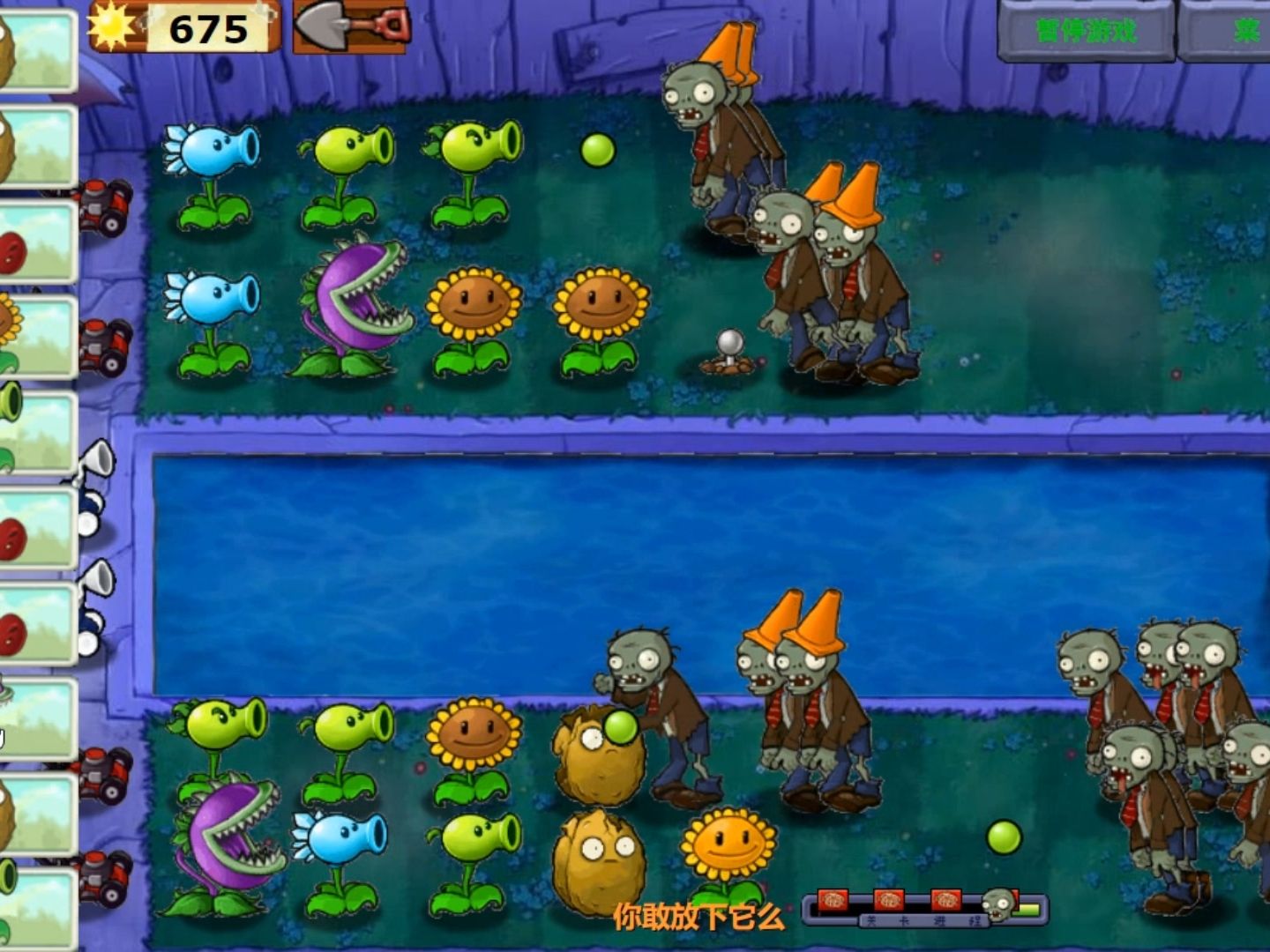 植物大战僵尸(网页版)你敢放下他么?_单机游戏热门视频