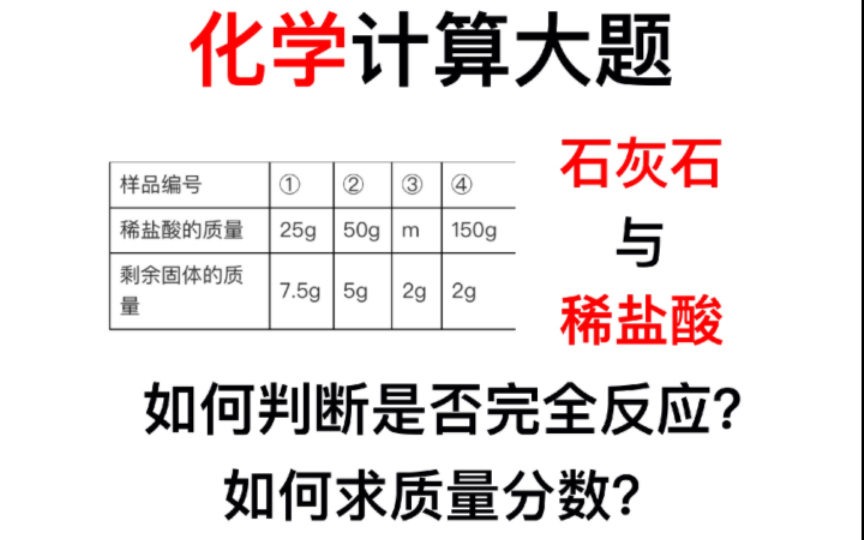 化学计算题怎么做?【初中化学刷题计划01】