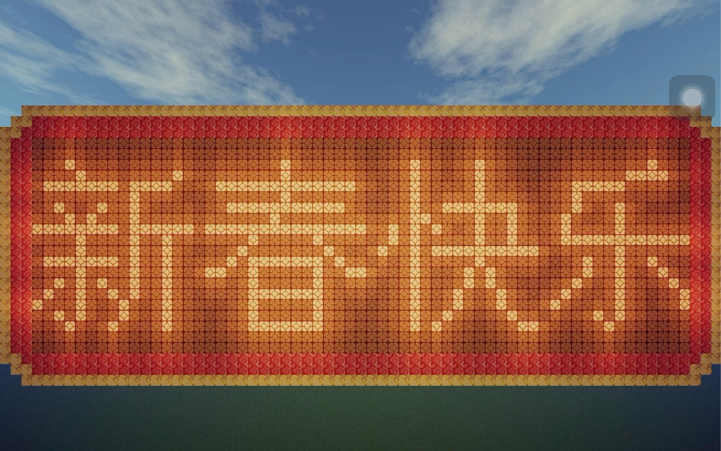 我的世界指令「红石灯显示屏」 大家兔年大吉!新春快乐!