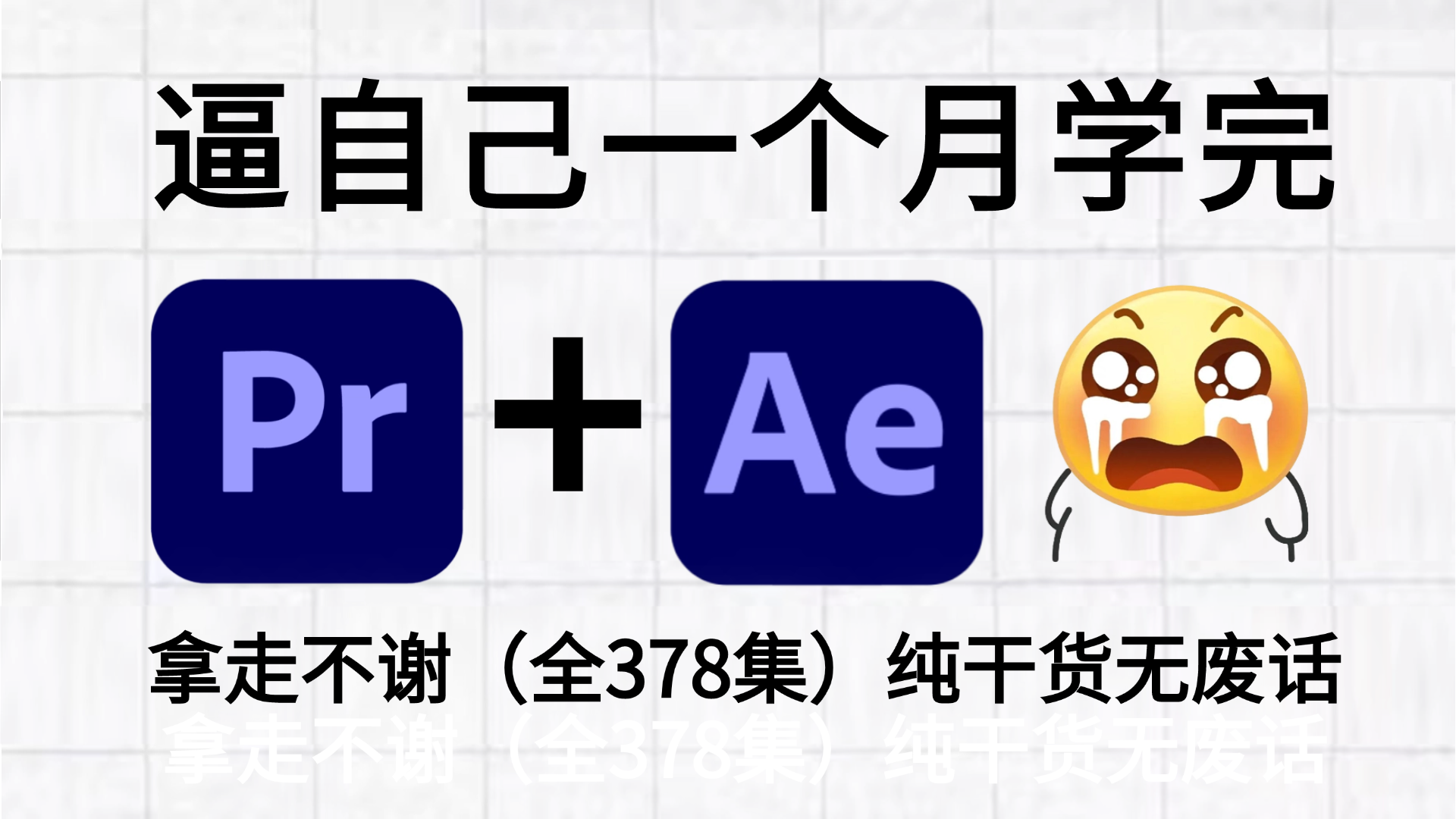 【全378集】B站强推!从零开始学PR+AE全套教程(2024新手入门实用...