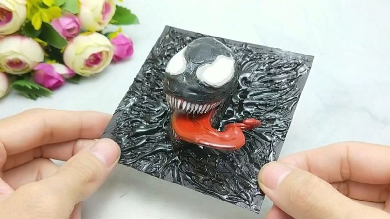 做个搞怪的毒液3立体模型,探头面貌,挑战过程太帅气!