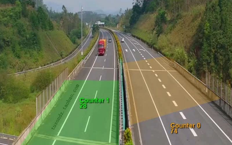 ...高速公路道路马路景区景区公园车辆计数摄像机人流量客流统计摄像机
