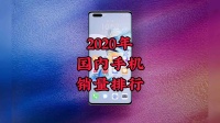 2020年国内手机销量排行榜