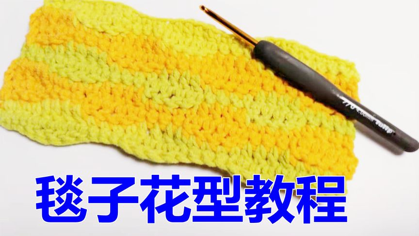 简单容易编织的毯子花片钩针编织教程课程 新手来编织一个吧