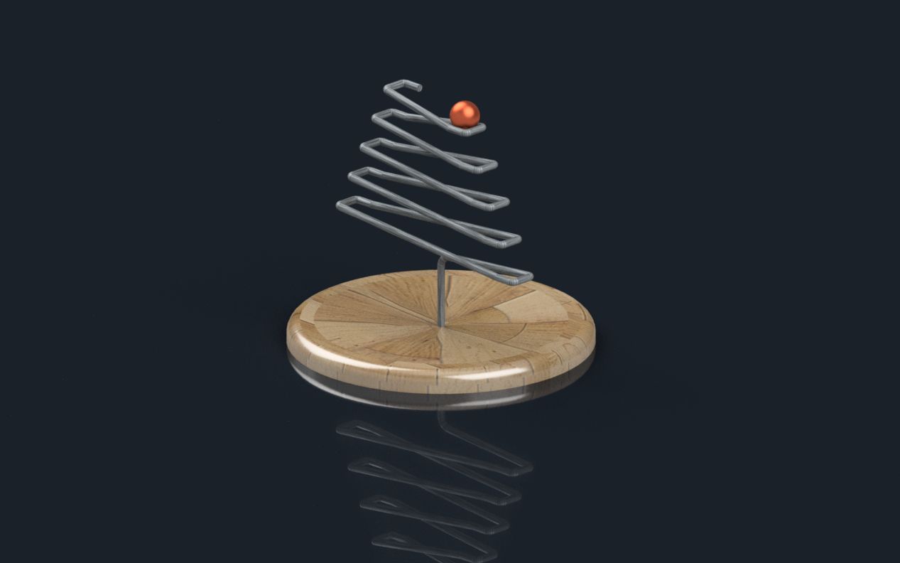 Inventor运动仿真——线树落球运动