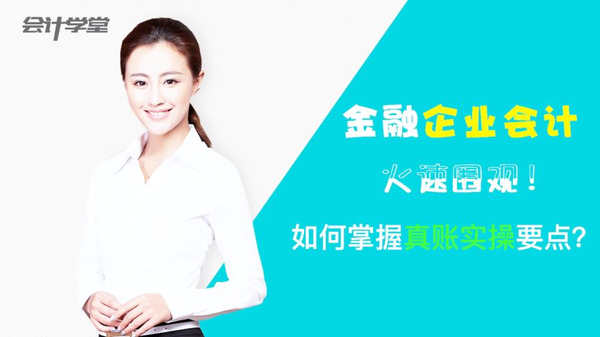 金融会计新人速学宝典,30分钟快速掌握会计案例!