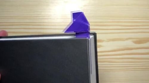 学霸必备!教你折纸读书小人书签夹在书里简单实用方便!