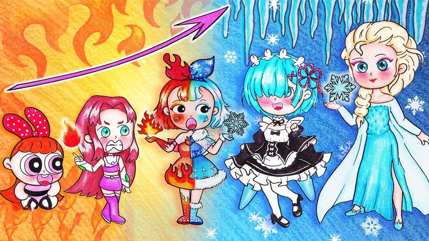 趣味定格动画:小美的五个不同造型,哪一个最漂亮?