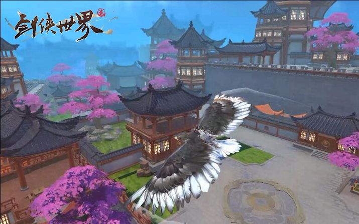 御雕飞行驰骋江湖《剑侠世界2》手游轻功视频曝光