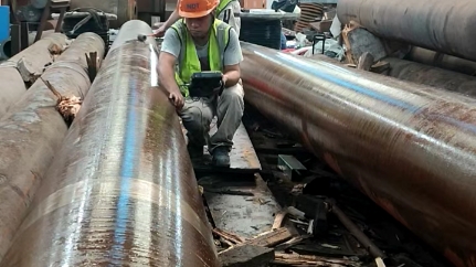 超声波探伤仪做管道内部缺陷检测