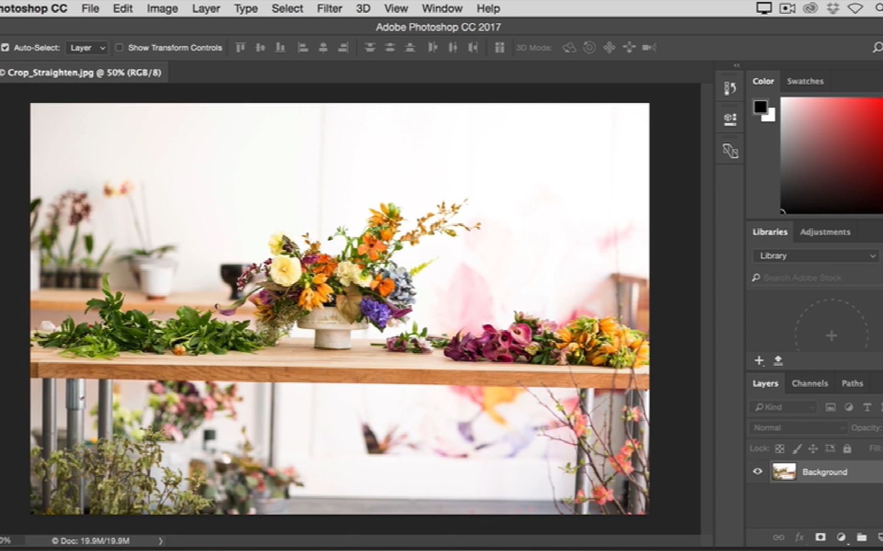 Adobe国际认,Photoshop软件“裁剪和拉直图像”官方教程