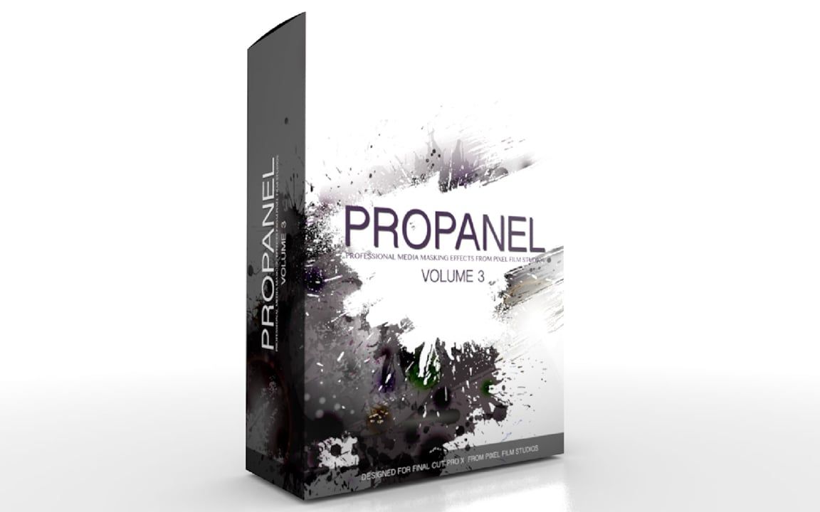 免费 | FCPX特效 ProPanel Vol.3 45组水墨飞溅晕开遮罩