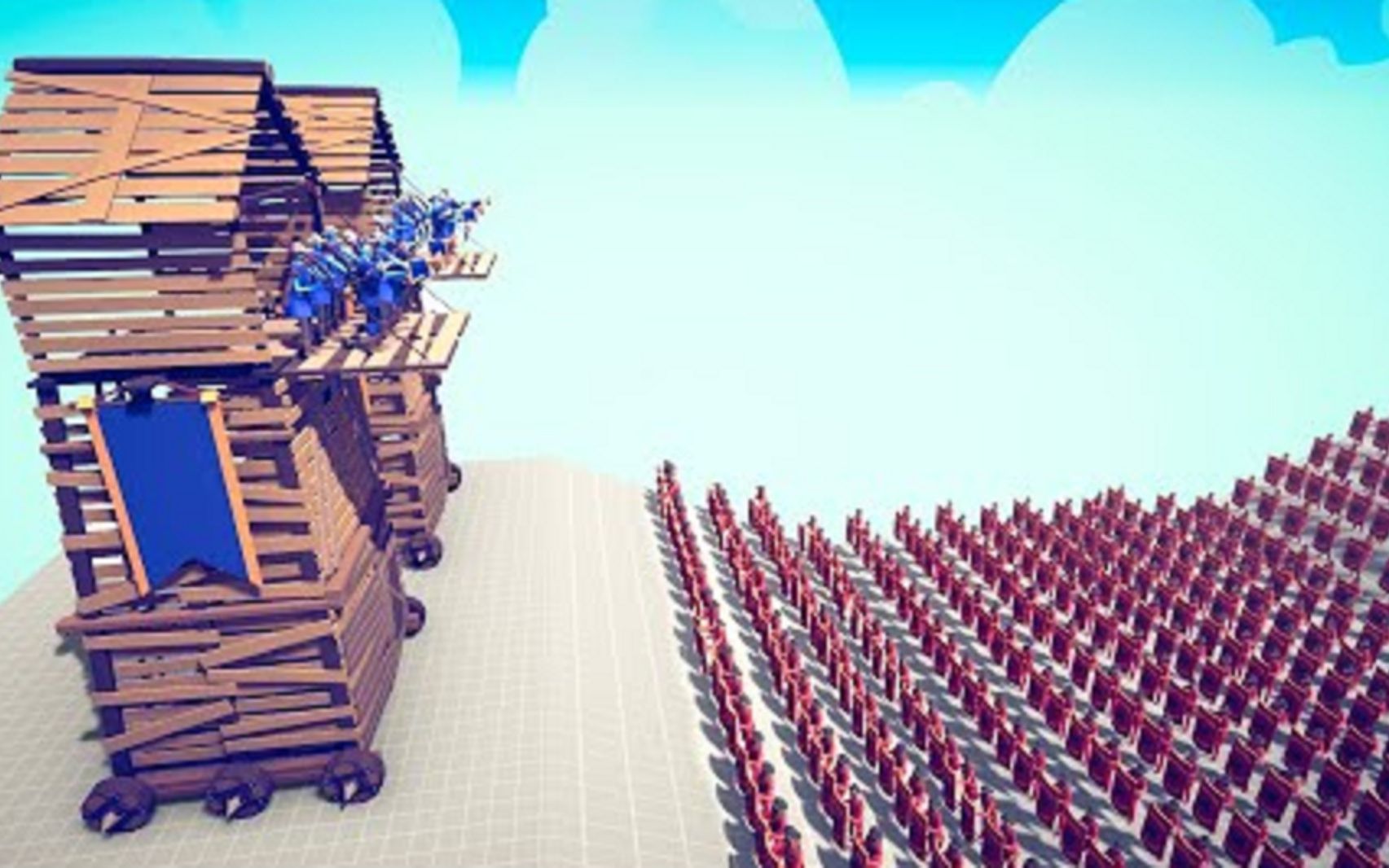 全面战争模拟器:2座塔楼 vs 100个单位,能否守住阵地?_哔哩哔哩bilibili...