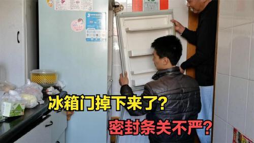 冰箱门掉下来了？密封条关不严？教你最简单的修理解决方法
