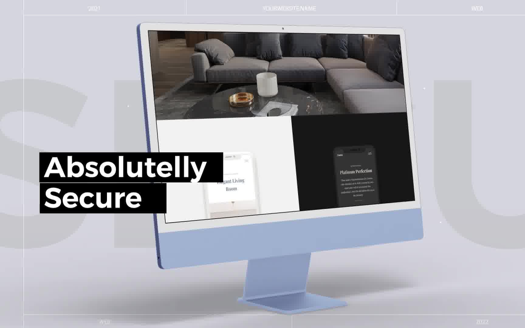 AE模板-电脑一体机模型样机 电脑显示器模型样机