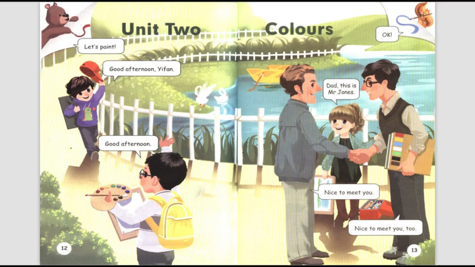 人教PEP小学三年级英语上册第二单元,领读视频。