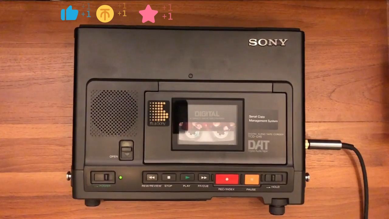 索尼随身扛-DAT名机器,SONY TCD-D10