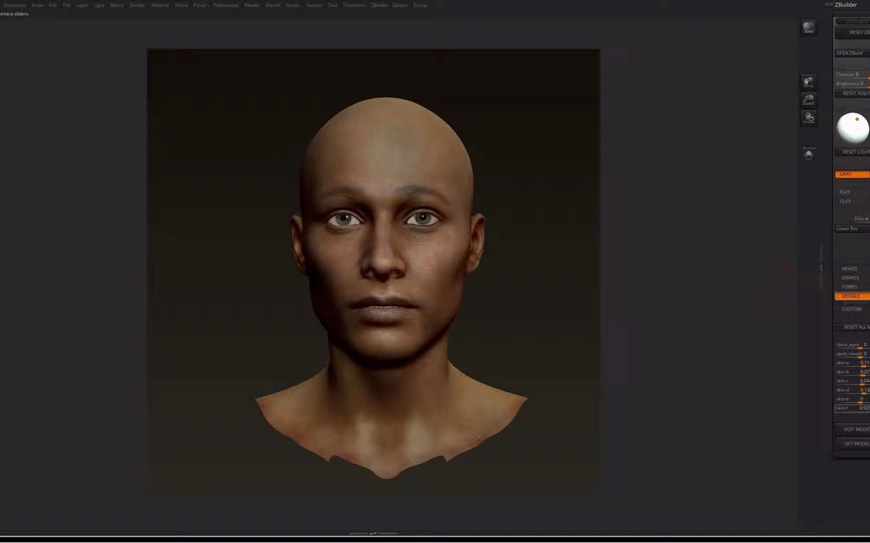 Human Zbuilder - Head(zbrush插件)