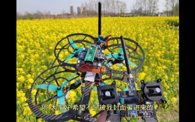 试飞树莓派Pico RP2040四轴飞行器 5寸穿越机FPV 自研Python编程...