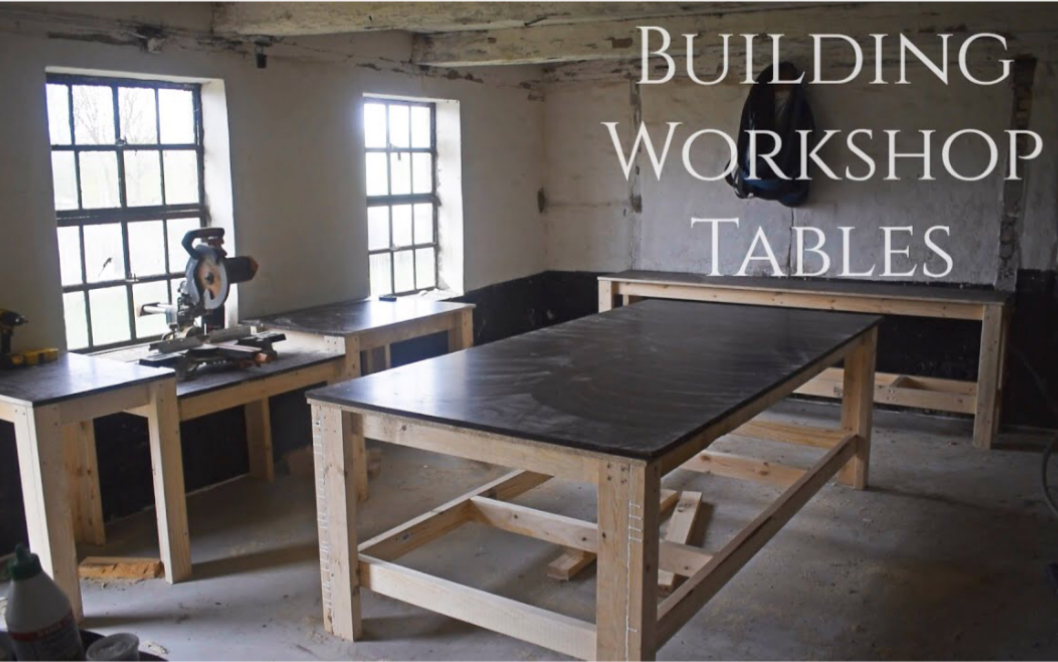 【教程】买桌子太贵了～教你超级硬核自制工作台 实木桌子 木工|...