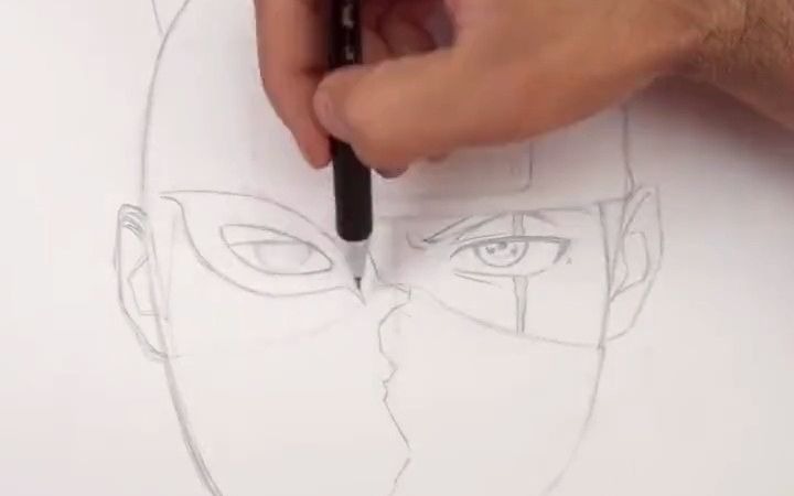 画出火影忍者 里的旗木卡卡西动漫手绘 日常瞎画