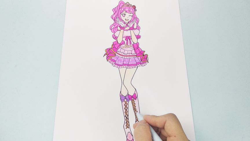 手绘菲梦少女之二次变身的乔可星简笔画 喜欢的不要错过