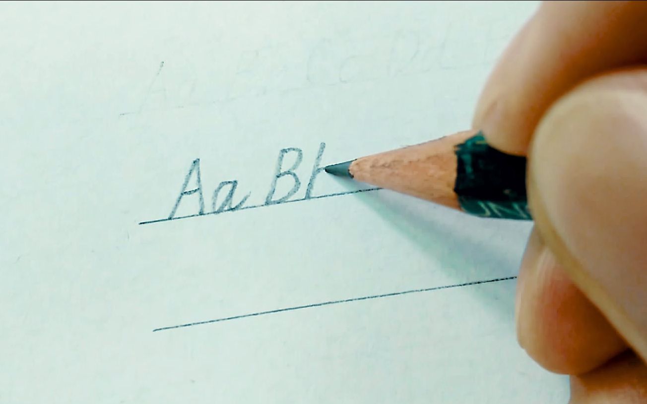 意大利体 英语斜体练习 大小写字母的书写