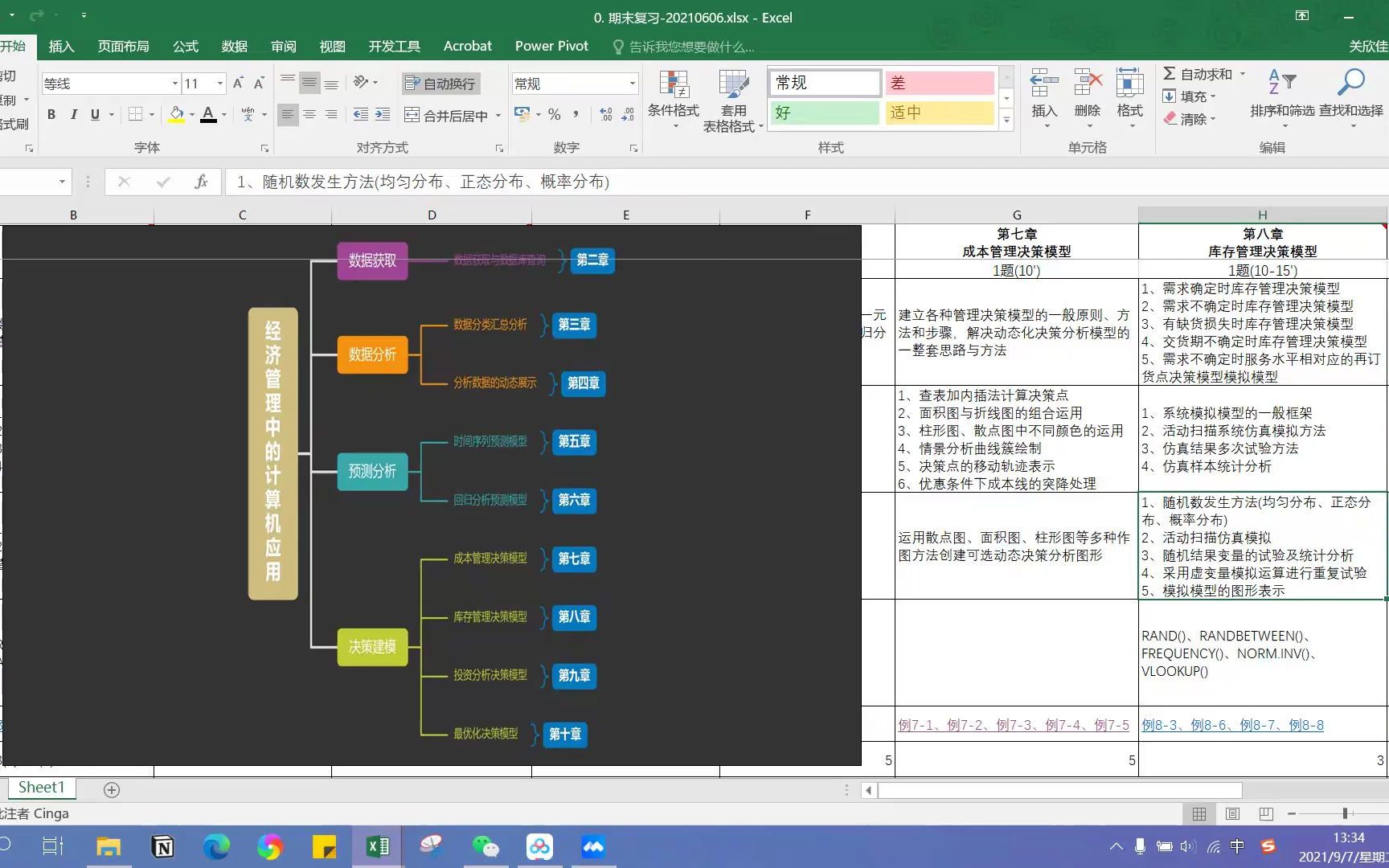 雅学工作坊第25讲:《经济管理中的计算机应用》课程考前辅导