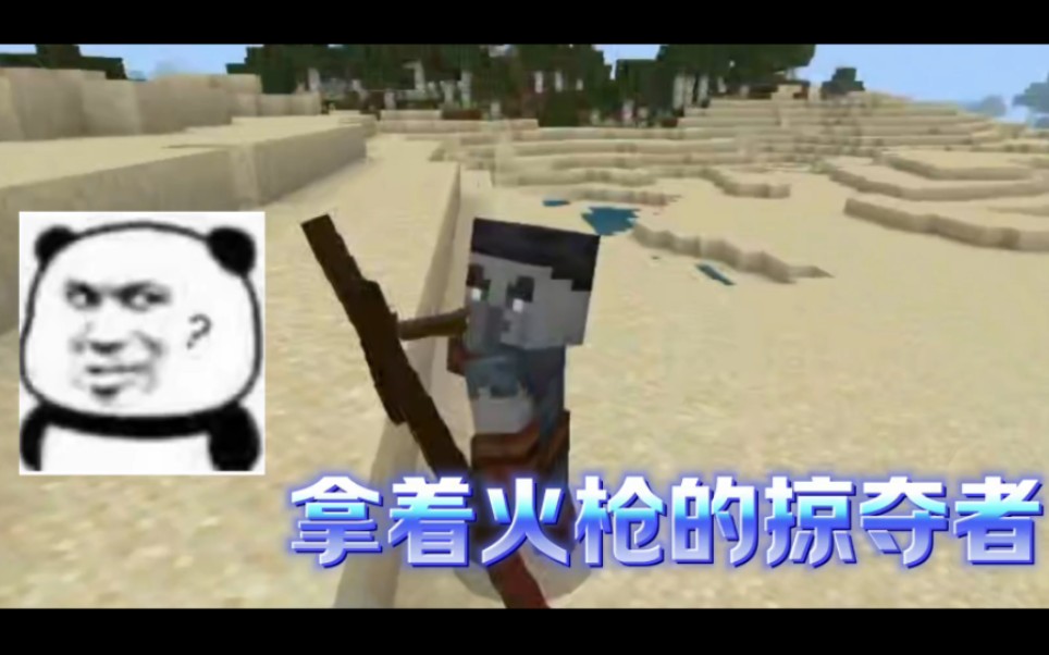 我的世界村民士兵生存2:遇见拿着火枪的掠夺者_哔哩哔哩bilibili_我的...