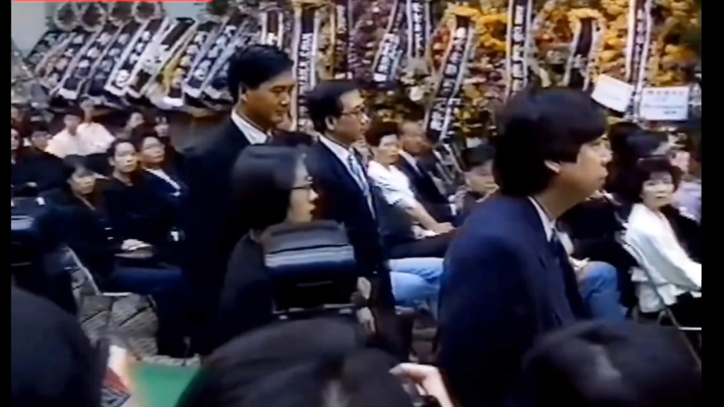 怀旧影星陈百强葬礼现场珍贵影像