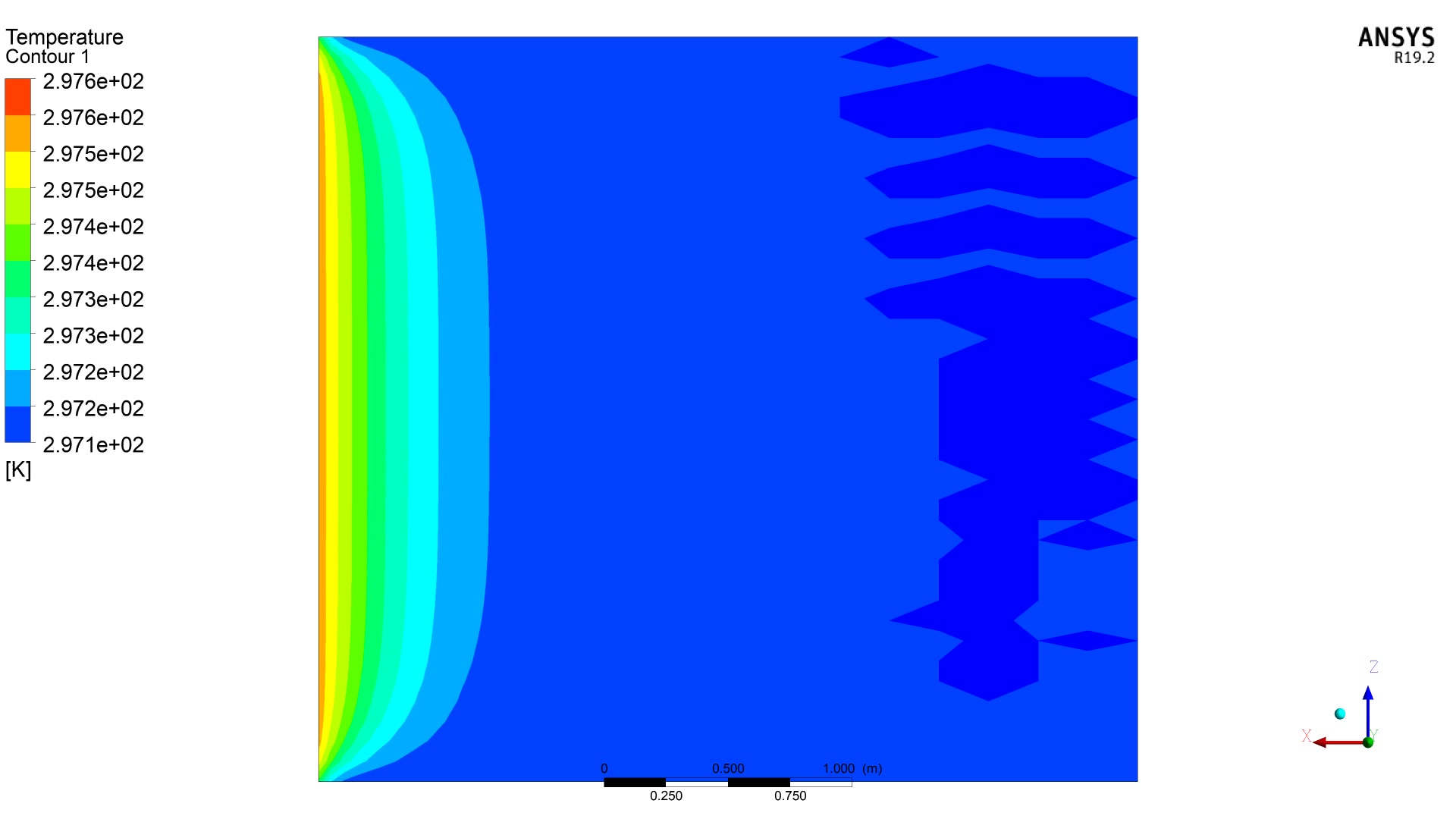 ANSYS-Fluent瞬态模拟:内保温(EPS)180min传热过程温度云图